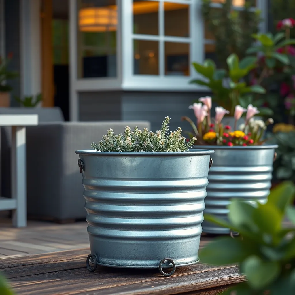 Discovering the Allure of Lowes Galvanized Planters