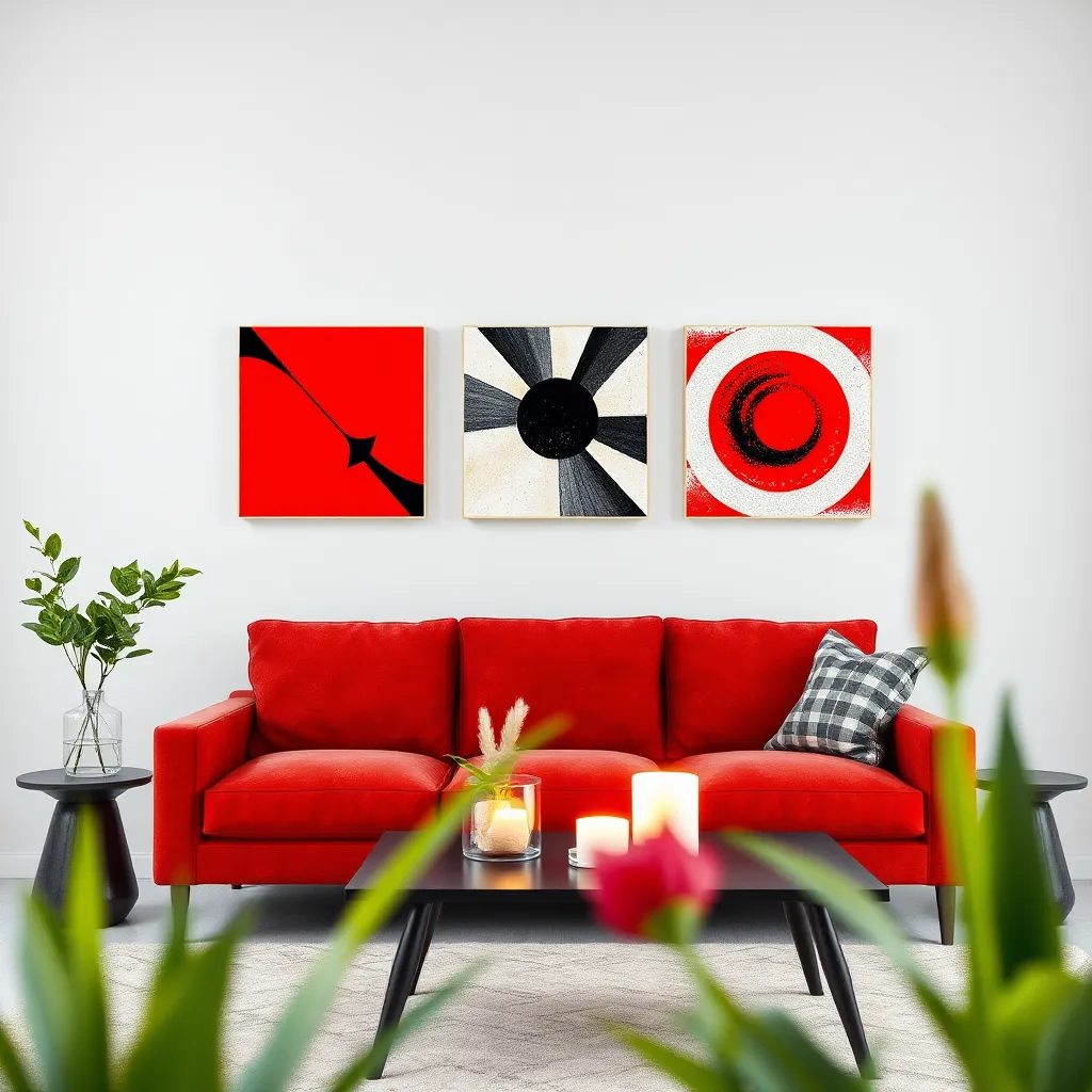 Exploring Red and Black Canvas Wall Art