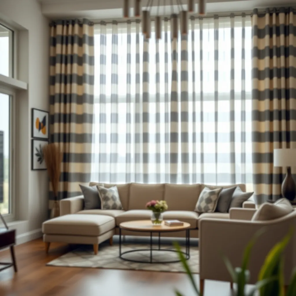 Explore Striped Drapes with Grommets for Your Home