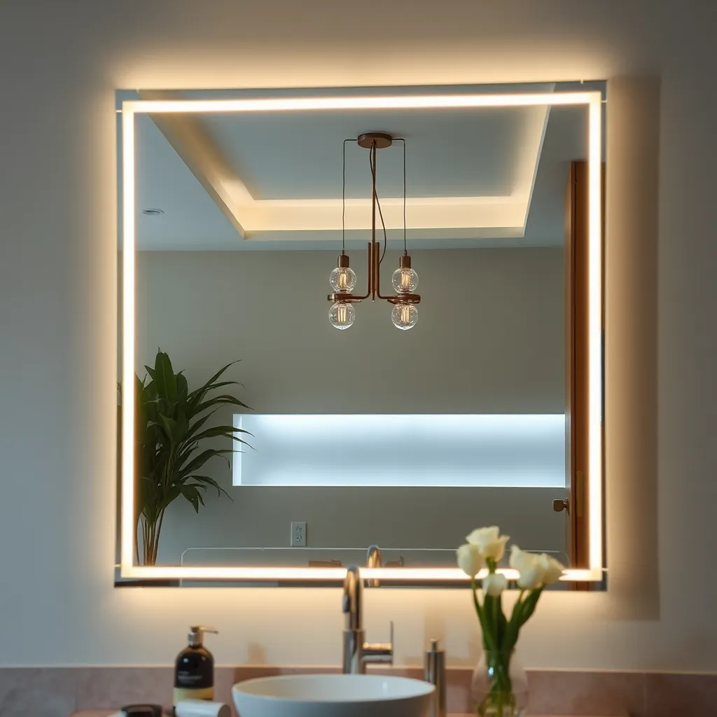 Integrating Light in Mirrors for Modern Interiors