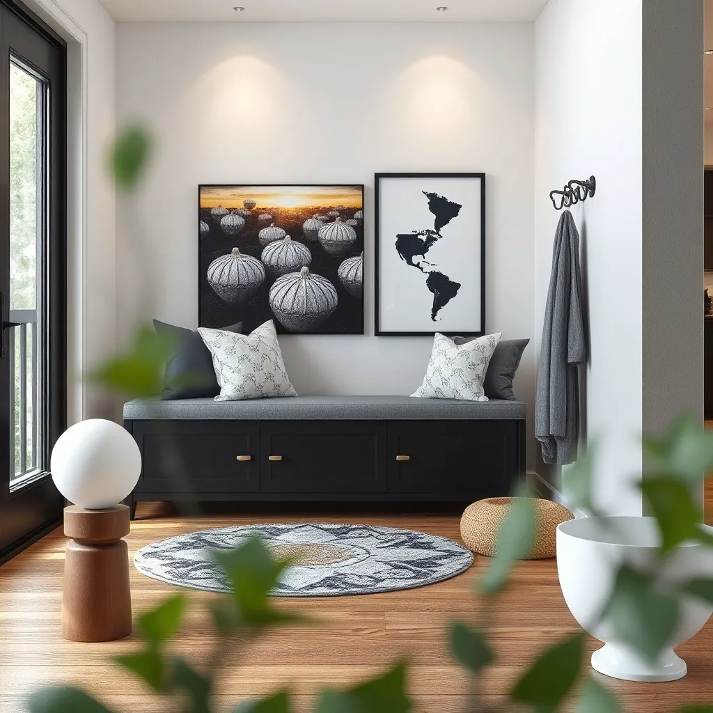 Maximizing Space with an Entryway Corner Storage Bench