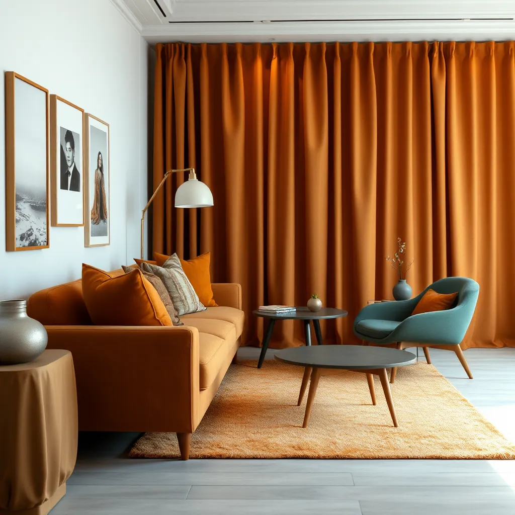 Exploring Light Rust Curtains in Modern Interior Design