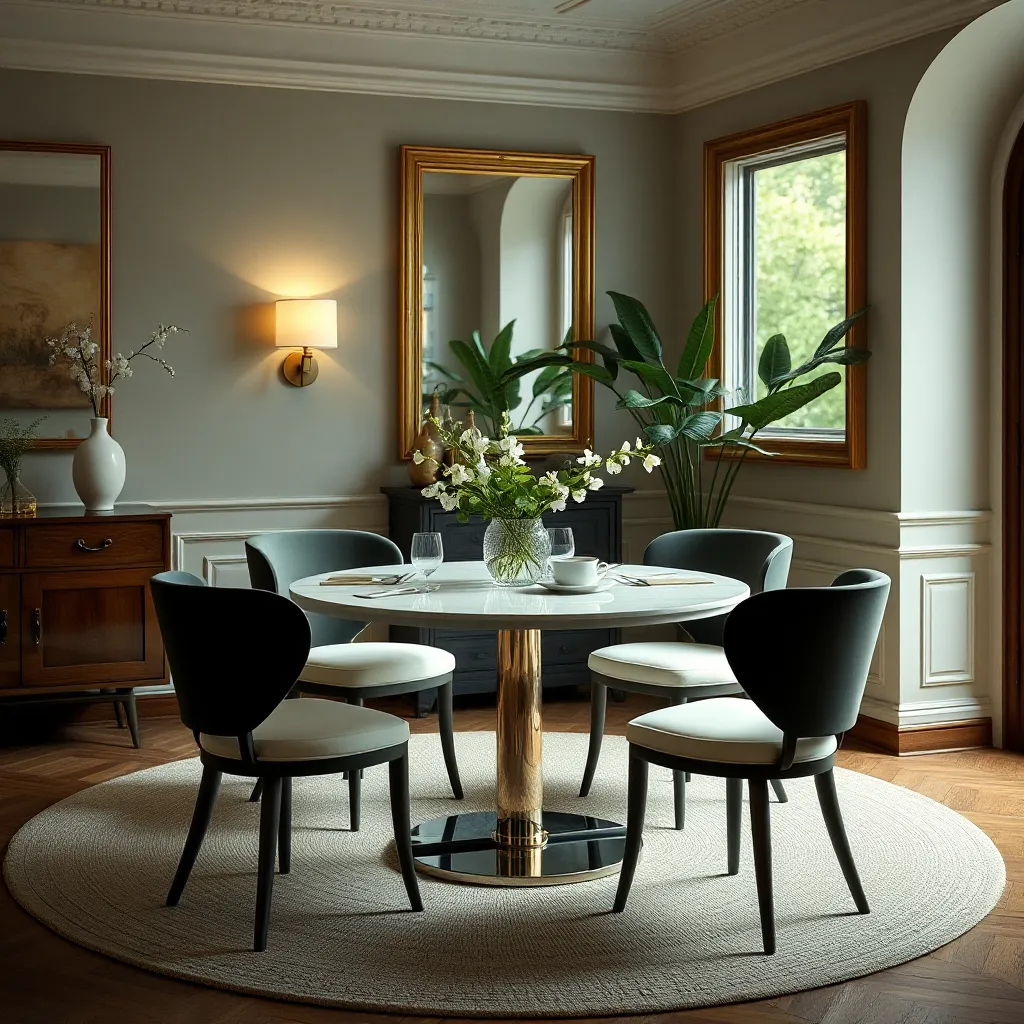 Exploring the Four-Seat Round Dining Table's Versatility